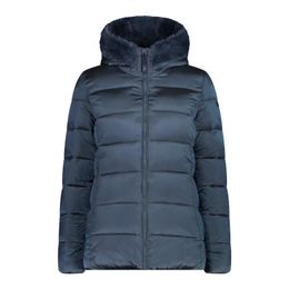 CMP Damen CMP Steppjacke mit Kapuze gl&auml;nzend blau 38