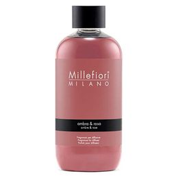 Millefiori Milano Nachf&uuml;llpack f&uuml;r Raumerfrischer "Ambra & rosa" - 250 ml - 13% | Kerzen-vasen