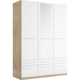 Priess Kleiderschrank &raquo;Schrank Garderobe W&auml;scheschrank Barcelona in 5 Breiten&laquo; viel Stauraum, ger&auml;umige Schubk&auml;sten, mit Spiegel, MADE IN GERMANY wei&szlig;