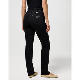 Wrangler Damen Straight-Jeans im Five-Pocket Style schwarz 28, L&auml;nge 32