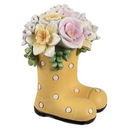 Clayre & Eef Clayre & Eef Dekoobjekt "Stiefel" in Gelb/ Rosa - (B)10 x (H)12 x (T)10 cm - 15% | Dekofiguren