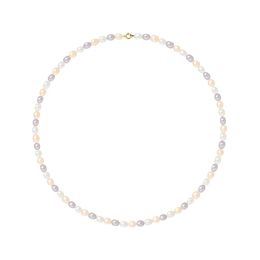 Pearline Perlen-Halskette in Wei&szlig;/ Lila/ Apricot - (L)42 cm - 77% | Schmuck
