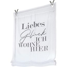 HEINE HOME Raffrollo in Wei&szlig; - 52% | Gr&ouml;&szlig;e 130x120 cm | Gardinen-vorhaenge