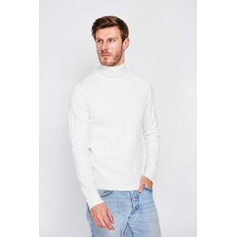 William de Faye Rollkragenpullover in Wei&szlig; - 73% | Gr&ouml;&szlig;e 44 | Herren-plussize
