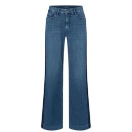 MAC Damen MAC Weite Jeans &raquo;PURE galloon&laquo; im Five-Pocket Style blau 42, L&auml;nge 32