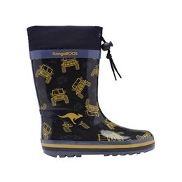 Kangaroos Gummistiefel "K-Rain" in Gelb/ Dunkelblau - 36% | Gr&ouml;&szlig;e 34 | Babygummistiefel