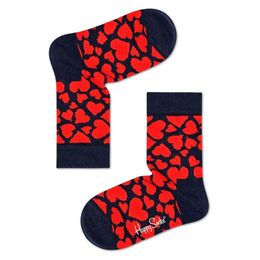 Happy Socks Socken "Heart" in Rot/ Schwarz - 64% | Gr&ouml;&szlig;e 13-21 | Babysocken-strumpfhosen