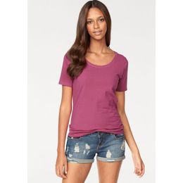Vivance Damen T-Shirt &raquo;aus elastischer Baumwoll-Qualit&auml;t&laquo; 2er-Pack transparent 32/34