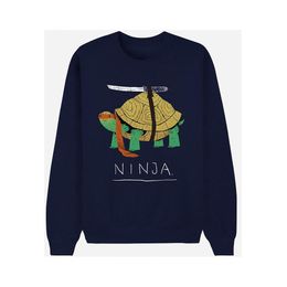 WOOOP Sweatshirt "Ninja Turtle" in Dunkelblau - 61% | Gr&ouml;&szlig;e XXL | Damen-sweatshirts-jacken