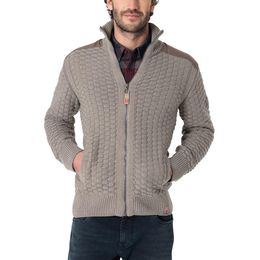 Timezone Cardigan in Taupe - 67% | Gr&ouml;&szlig;e S | Herren-pullover-cardigans