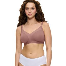 Triumph Damen B&uuml;gelloser BH &raquo;Shape Smart&laquo; gl&auml;ttend, vorgeformte Cups, weich und leicht formend braun 3, N-Gr