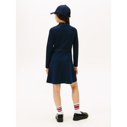 Tommy Hilfiger M&auml;dchen Skaterkleid &raquo;ESSENTIAL SKATER DRESS L/S&laquo; Ohne Tasche Kinder bis 16 Jahre blau 12 (152), N-Gr