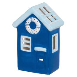 4Living Windlicht "Beach" in Blau - (B)10 x (H)15 x (T)6,5 cm - 50% | Kerzen-vasen