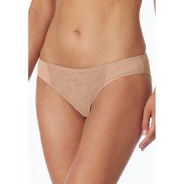 Schiesser Damen Rioslip &raquo;Air&laquo; blickdichter Spitzen-Einsatz, weich, Microfaser rosa 42