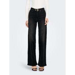 Only Damen Only Weite Jeans &raquo;ONLMADISON BLUSH HW WIDE DNM CRO099 NOOS&laquo; schwarz XS (34), L&auml;nge 34