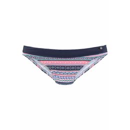 s.Oliver Damen s.Oliver Bikini-Hose &raquo;Barcelona&laquo; mit Umschlagbund in Kontrastfarbe bunt 32, N-Gr