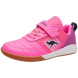 Kangaroos M&auml;dchen Kangaroos Hallenschuh &raquo;K5-SUPER COURT EV&laquo; Indoor Sportschuhe f&uuml;r Kinder und Jugendliche, mit Klettverschluss rosa 39