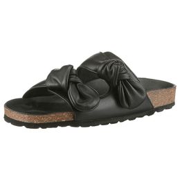 VERBENAS Damen VERBENAS Pantolette &raquo;Rain&laquo; , Sommerschuh, Schlappen, Strandschuh, Hausschuh zum Schlupfen schwarz 40