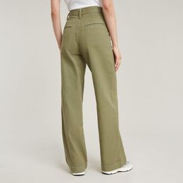 G-Star Raw G-Star Damen G-STAR Chinohose &raquo;Deck 2.0 High Loose Chino wmn&laquo; mit Paspeltaschen gr&uuml;n 32, L&auml;nge 32