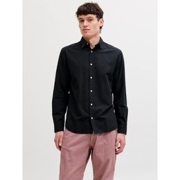 Jack & Jones Jack & Jones Herren Langarmhemd &raquo;JJEBREEZE LINEN BLEND SHIRT L/S SN&laquo; mit Knopfleiste M, N-Gr