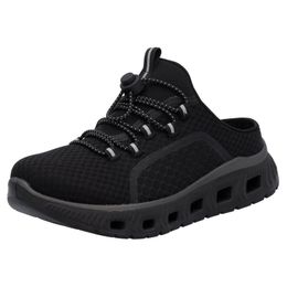Rieker Sport Damen RIEKER Sport Clog , Outdoormode, Plateau, Sommerschuh mit MemoSoft-Ausstattung schwarz 36