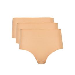 Nina von C. Damen Taillenslip &raquo;"Secret"&laquo; 3er Pack, basic, eng, elastisch, atmungsaktiv, bequem, kein Einschneiden braun 44