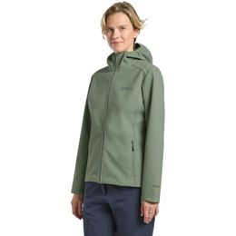 Jack Wolfskin Damen Funktionsjacke &raquo;BORNBERG HOODY W&laquo; mit Kapuze gr&uuml;n L (42/44)