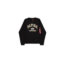 Alpha Industries Herren Sweater &raquo;College Camo Sweatshirt&laquo; schwarz S