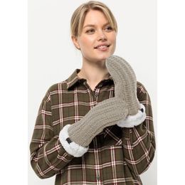 Jack Wolfskin Damen F&auml;ustlinge &raquo;HIGHLOFT KNIT MITTEN W&laquo; grau M (38/40)