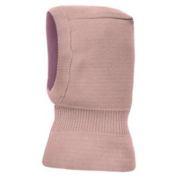 MaxiMo Jungen MaxiMo Wendem&uuml;tze reine Merinowolle, reversible, doppelt gestrickt, Ausgen&auml;htes Halsteil rosa