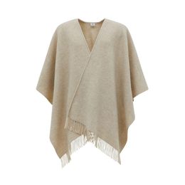 Lanerossi Wollponcho "Kim" in Beige - (L)130 x (B)180 cm - 71% | Damenjacken