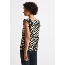 Street One Damen Street One Shirttop mit All-Over Print gr&uuml;n 36