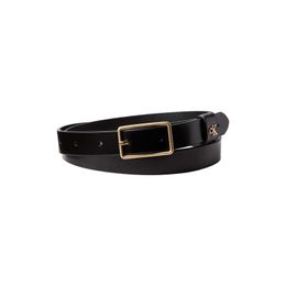 Calvin Klein Damen Lederg&uuml;rtel &raquo;SQUARE BUCKLE CK LOOP 25MM&laquo; Gr&ouml;&szlig;enverstellbar schwarz
