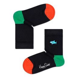 Happy Socks Socken "Shark" in Dunkelblau/ Orange/ Gr&uuml;n - 58% | Gr&ouml;&szlig;e 13-21 | Babysocken-strumpfhosen
