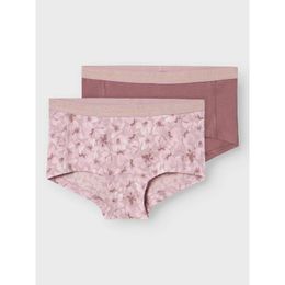 name it Herren Boxershorts &raquo;NKFHIPSTER 2P MAUVE FLOWER NOOS&laquo; Packung, 2 Stk. lila 158 (164), 2 Stk.