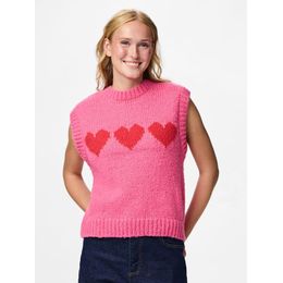Pieces Pullunder in Pink/ Rot - 42% | Gr&ouml;&szlig;e S | Damen-pullover-cardigans