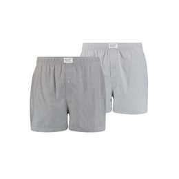 Levi's Levi's Herren Boxer Packung, 2er-Pack, mit Logo-Bund grau S