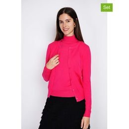 William de Faye Twinset in Pink - 75% | Gr&ouml;&szlig;e 44 | Damen-pullover-cardigans