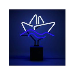 Locomocean LED-Dekoleuchte ''Paper Boat'' in Blau/ Wei&szlig; - (B)27 x (H)31,8 x (T)9 cm - 50% | Lichterketten-dekobeleuchtung