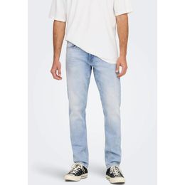 Only & Sons Only & Sons Herren ONLY & SONS Regular-fit-Jeans &raquo;WEFT&laquo; blau 33, L&auml;nge 30