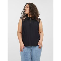 Vero Moda Curve Damen Spitzenshirt &raquo;VMMILLA SL LACE TOP NOOS CUR&laquo; Materialmix, regular fit XL
