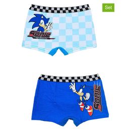 Sonic 2er-Set: Boxershorts "Sonic" in Blau/ Bunt - 33% | Gr&ouml;&szlig;e 116-128 | Kinder-waesche