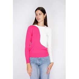 William de Faye Pullover in Pink/ Wei&szlig; - 73% | Gr&ouml;&szlig;e 40 | Damen-pullover-cardigans