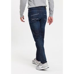 Bruno Banani Herren Straight-Jeans &raquo;Dylan&laquo; gerade Beinform, Used-Waschung, niedrige Leibh&ouml;he blau 34, L&auml;nge 32
