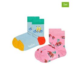 Happy Socks 2er-Set: Socken in Bunt - 65% | Gr&ouml;&szlig;e 24-26 | Babysocken-strumpfhosen