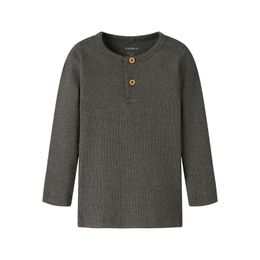 name it Jungen Langarmshirt &raquo;NMMKAB LS TOP NOOS&laquo; Im Henley-Stil - mit kurzer Knopfleise, normal geschnitten 98
