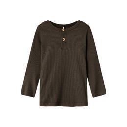 name it Jungen Langarmshirt &raquo;NMMKAB LS TOP NOOS&laquo; Im Henley-Stil - mit kurzer Knopfleise, normal geschnitten 98