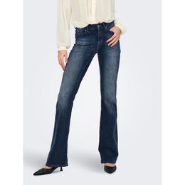 Only Damen Only Bootcut-Jeans &raquo;ONLBLUSH ICON COIN MID FL DNM CRO300NOOS&laquo; blau L (40), L&auml;nge 32
