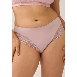 Naturana Damen Hipster &raquo;The Friday&laquo; mit Spitze, feminin, eng, bequem, elastisch, h&uuml;fthoch geschnitten pink 40