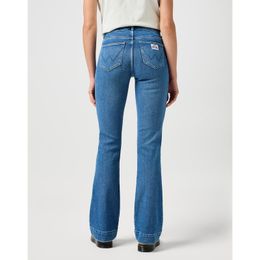 Wrangler Damen Bootcut-Jeans &raquo;Flare&laquo; im Retro-Design mit ausgestelltem Bein blau 30, L&auml;nge 32